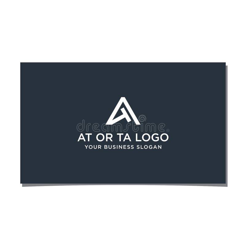 at INITIAL LOGO stock illustration. Illustration of design - 244152863