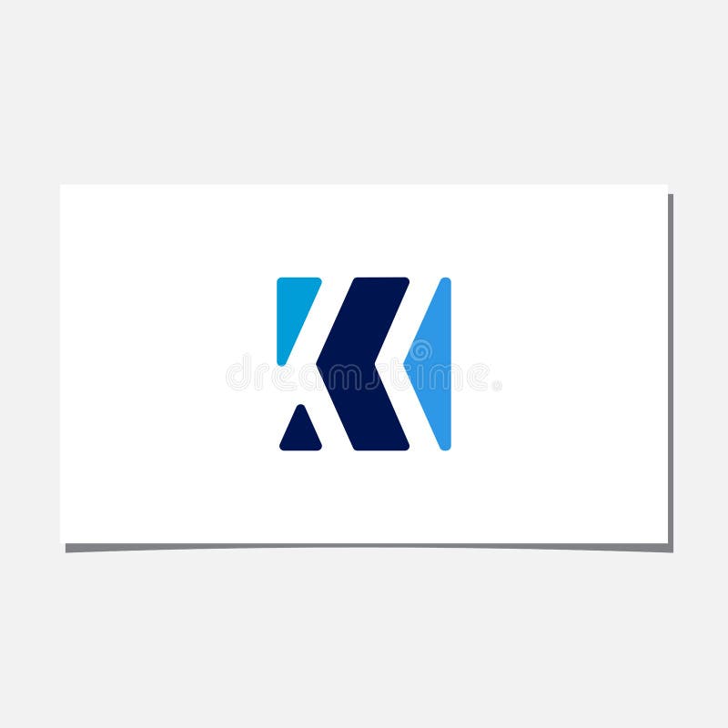 K quadrilateral logo stock vector. Illustration of icon - 244400881