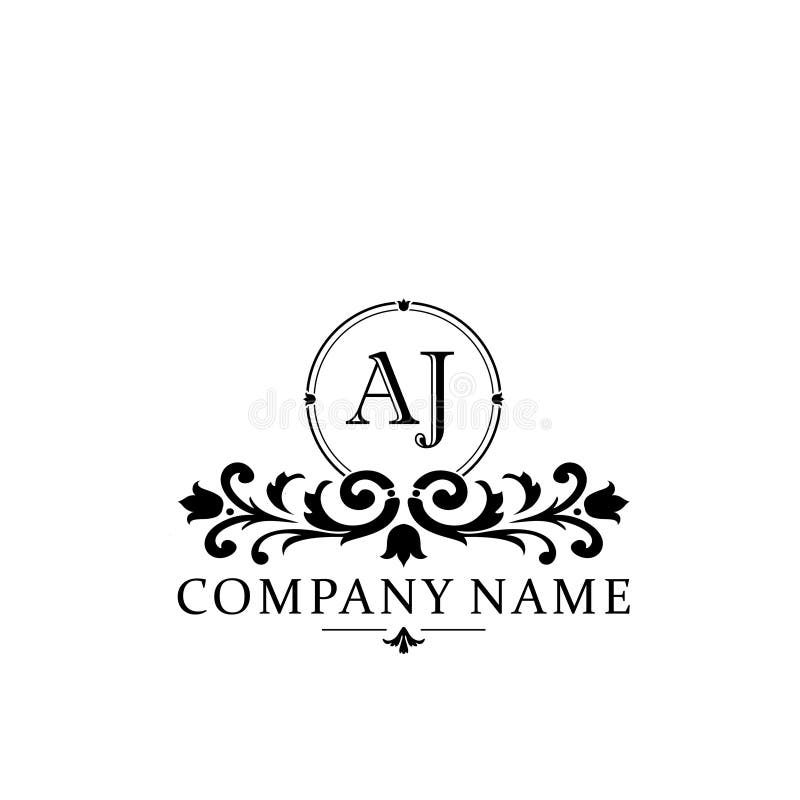 Letter Initial AJ with Luxury Template. Luxury Gold Vector Logo Design ...