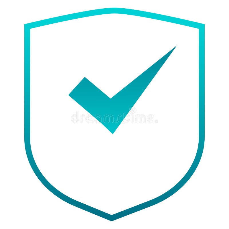 Element Vector Shield Blue with a Check Mark Safe and Protect Logo Icon ...