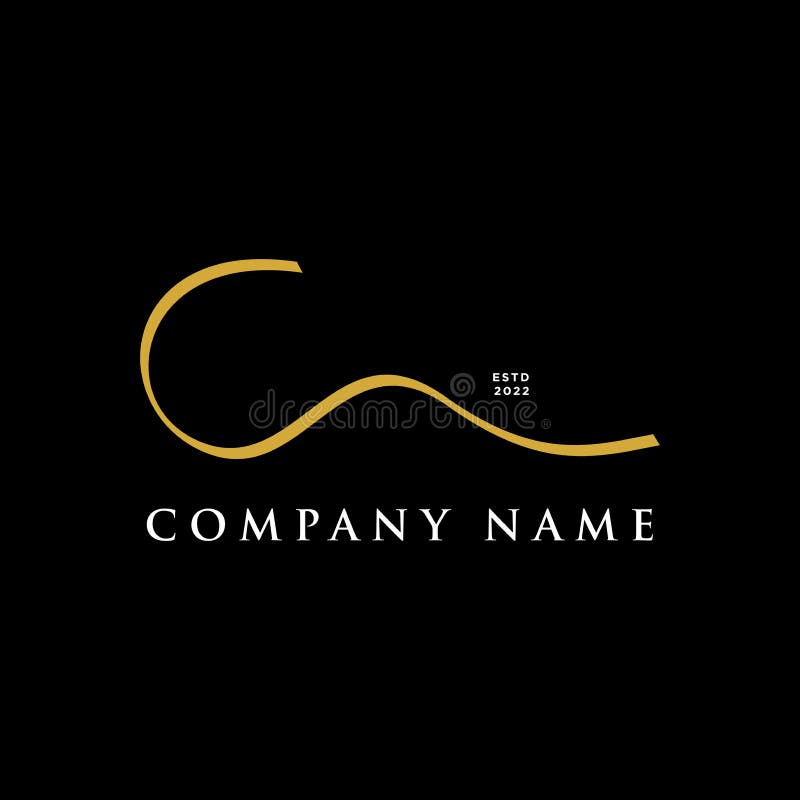 Stylish Initial C Ribbon Logo Stock Vector - Illustration of finance ...