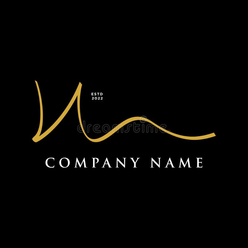 Stylish Initial N Ribbon Logo Stock Vector - Illustration of identity ...