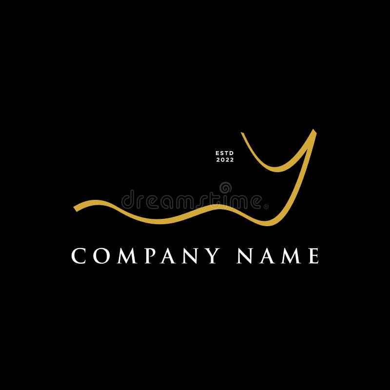 Stylish Initial Y Ribbon Logo Stock Vector - Illustration of elegant ...