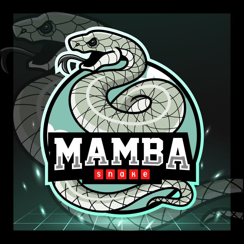 Black Mamba Snake Mascot. Esport Logo Design Stock Vector ...