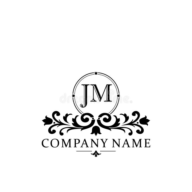 Letter Initial JM with Luxury Template. Luxury Gold Vector Logo Design ...