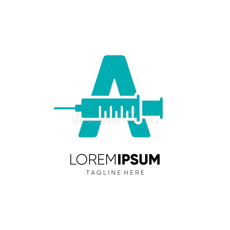 Letter a Injection Logo Design Vector Icon Graphic Stock Vector ...