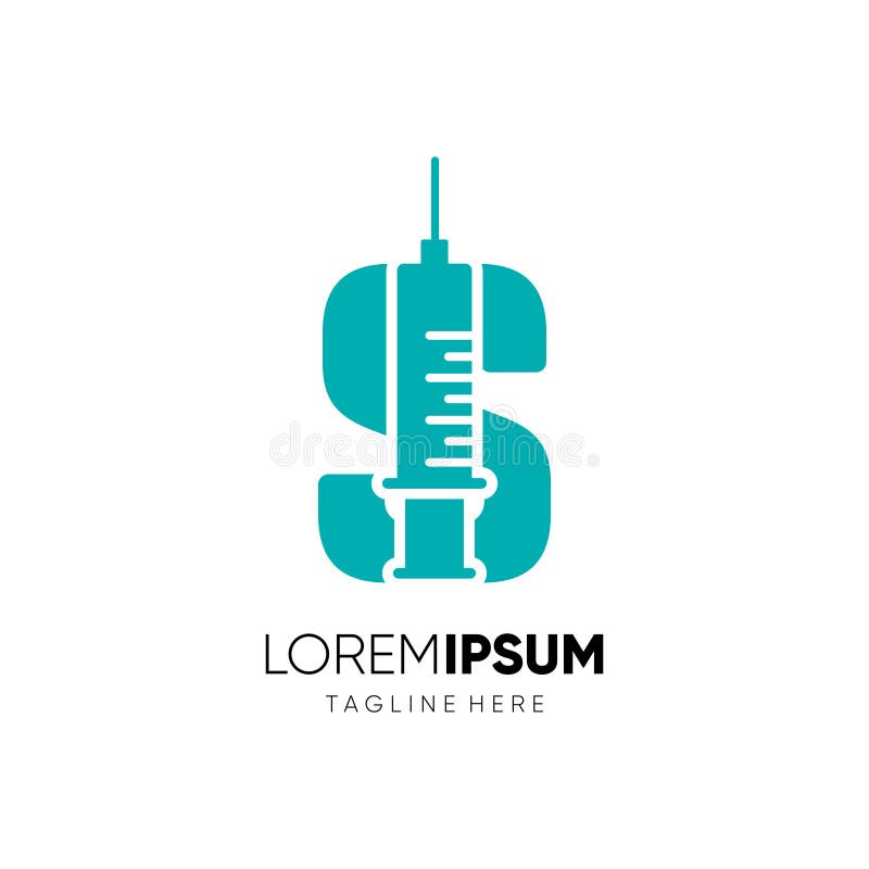 Letter S Injection Logo Design Vector Icon Graphic Stock Vector ...