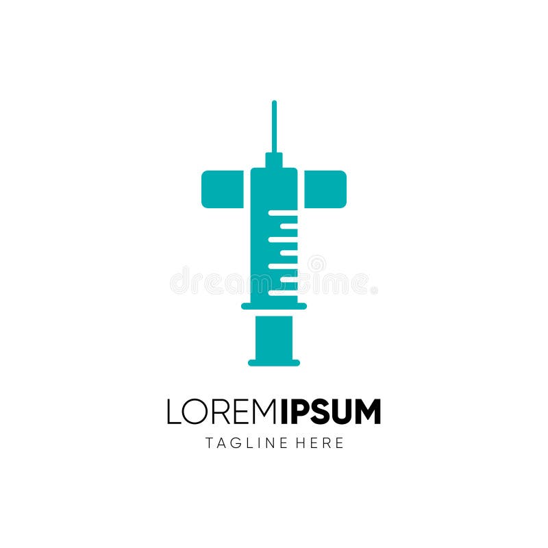 Letter T Injection Logo Design Vector Icon Graphic Stock Vector ...