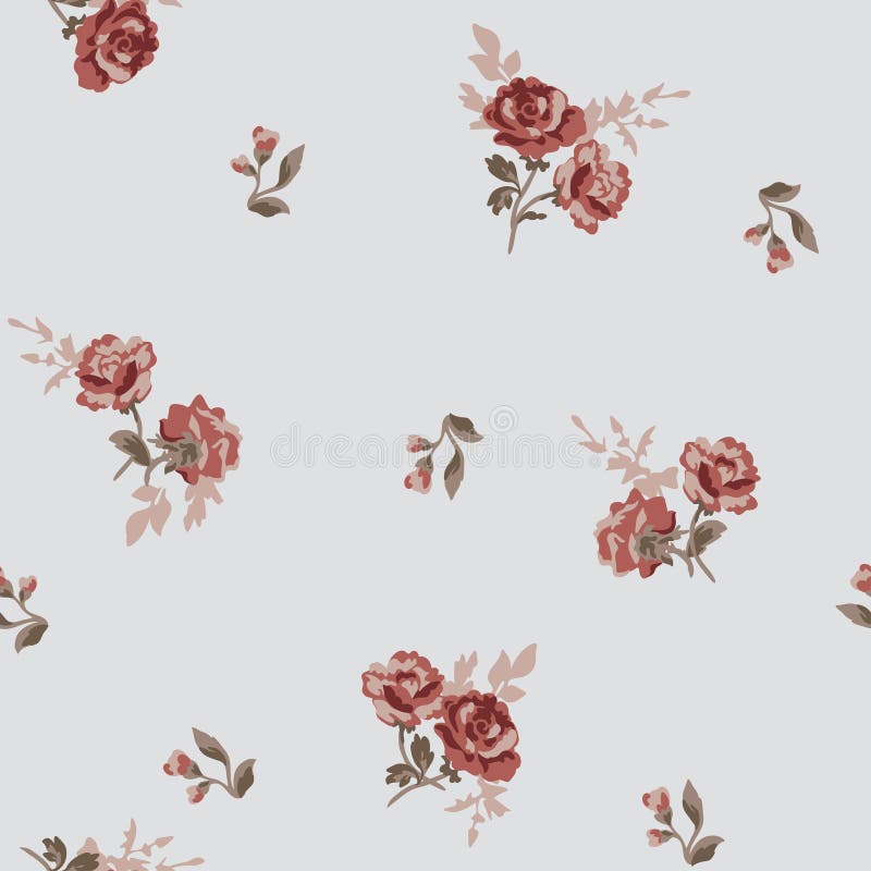 Black Background Rose Summer Floral Seamless Vector Pattern for ...