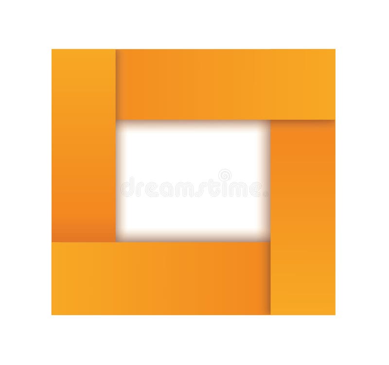 Yellow Frame Template Vector Illustration EPS10 Stock Illustration ...