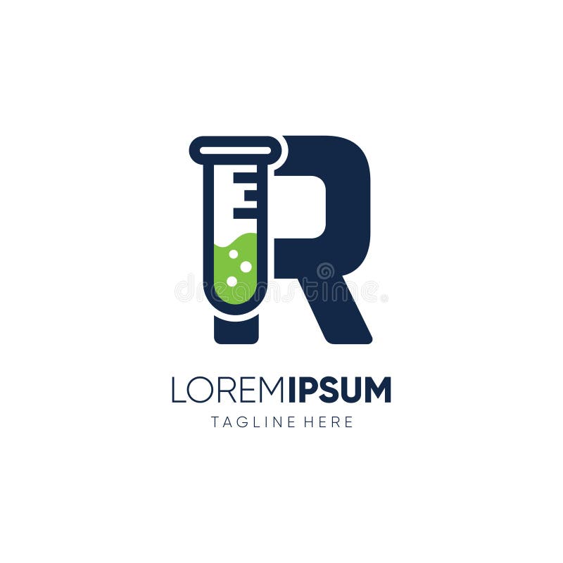 Letter R Chemistry Logo Design Vector Icon Graphic Stock Vector ...