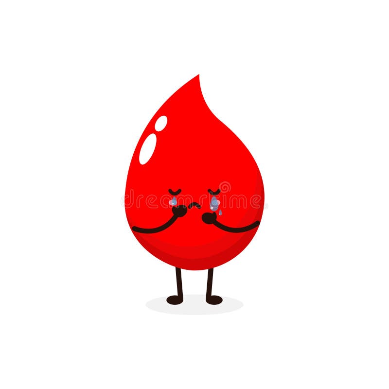 Sad Blood Cartoon Character Stock Illustrations – 593 Sad Blood Cartoon ...