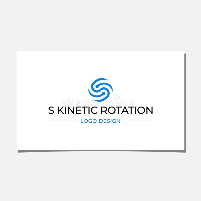 S KINETIC ROTATION LOGO stock vector. Illustration of curved - 245097286