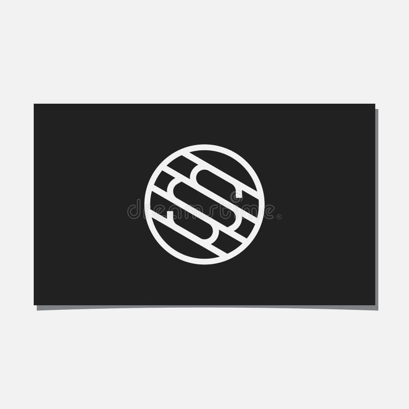 Ss cut lines logo stock vector. Illustration of corporate - 245097322
