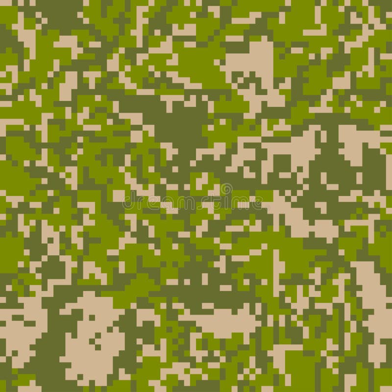 Digital Camo. Seamless Camouflage Pattern. Military Modern Texture ...