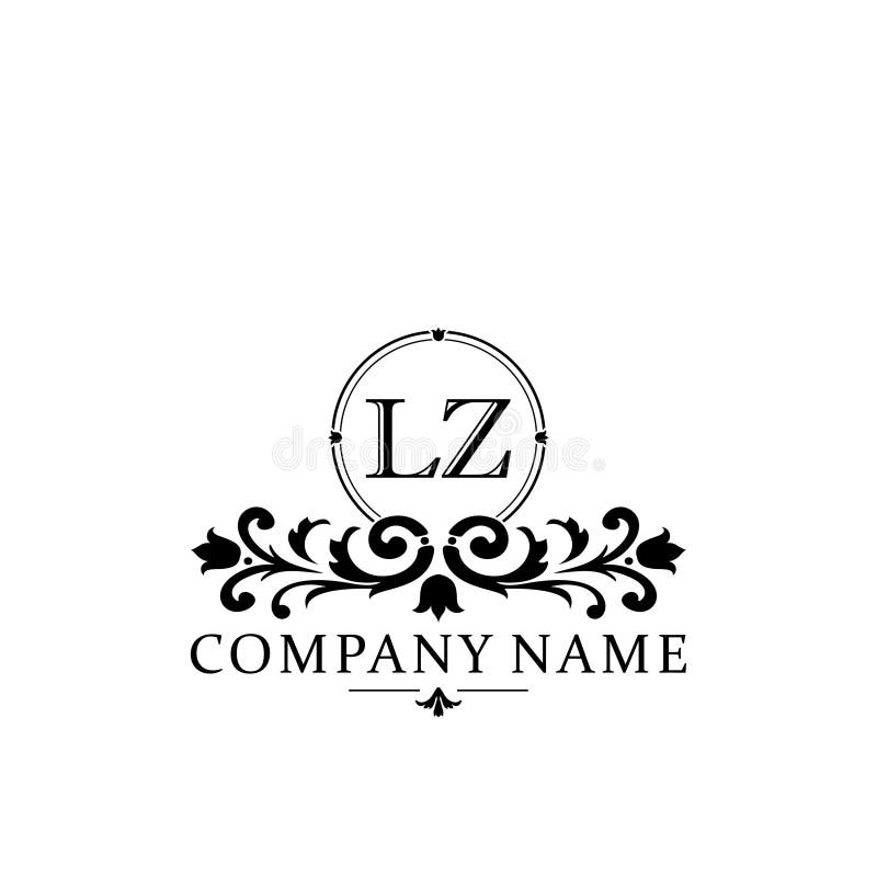 Letter Initial LZ with Luxury Template. Luxury Gold Vector Logo Design ...