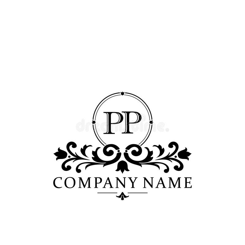 Letter Initial PP with Luxury Template. Luxury Gold Vector Logo Design ...