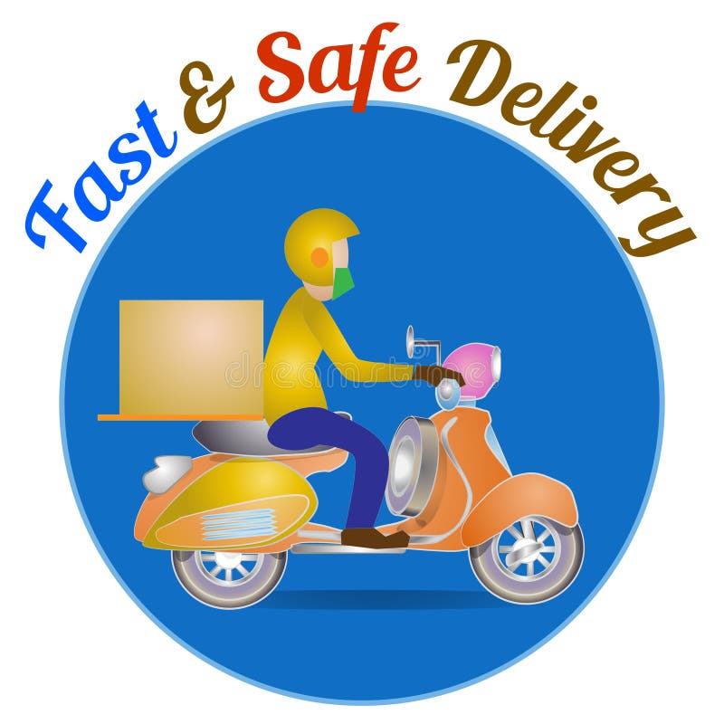 Product Delivery Service E-commerce Sign and Icon Vector Illustration ...