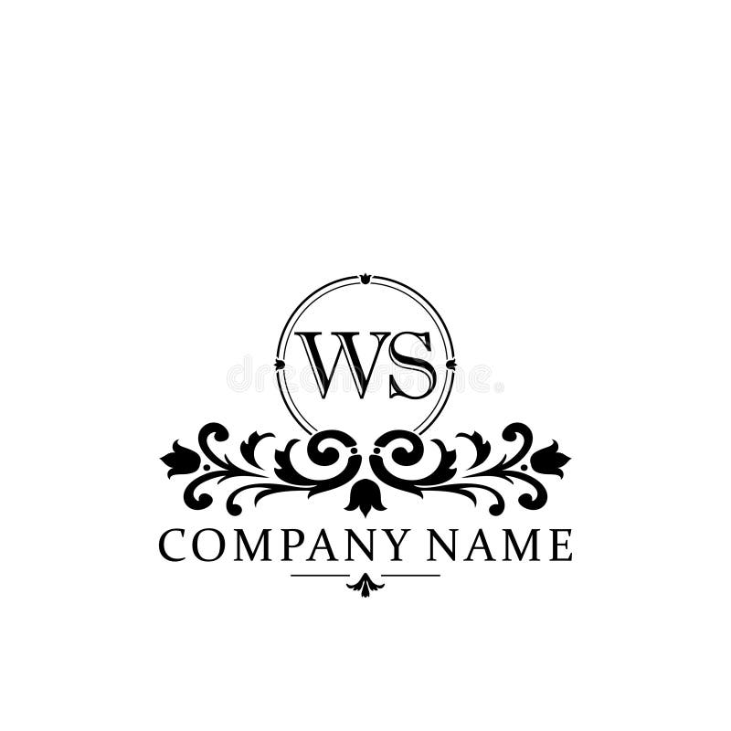 Letter Initial WS with Luxury Template. Luxury Gold Vector Logo Design ...