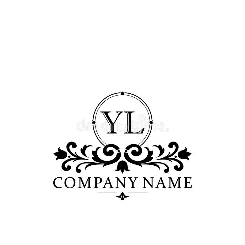 Letter Initial YL with Luxury Template. Luxury Gold Vector Logo Design ...