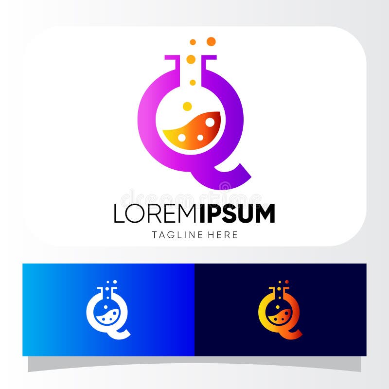 Letter Q Lab Logo Design Vector Icon Graphic Stock Vector ...