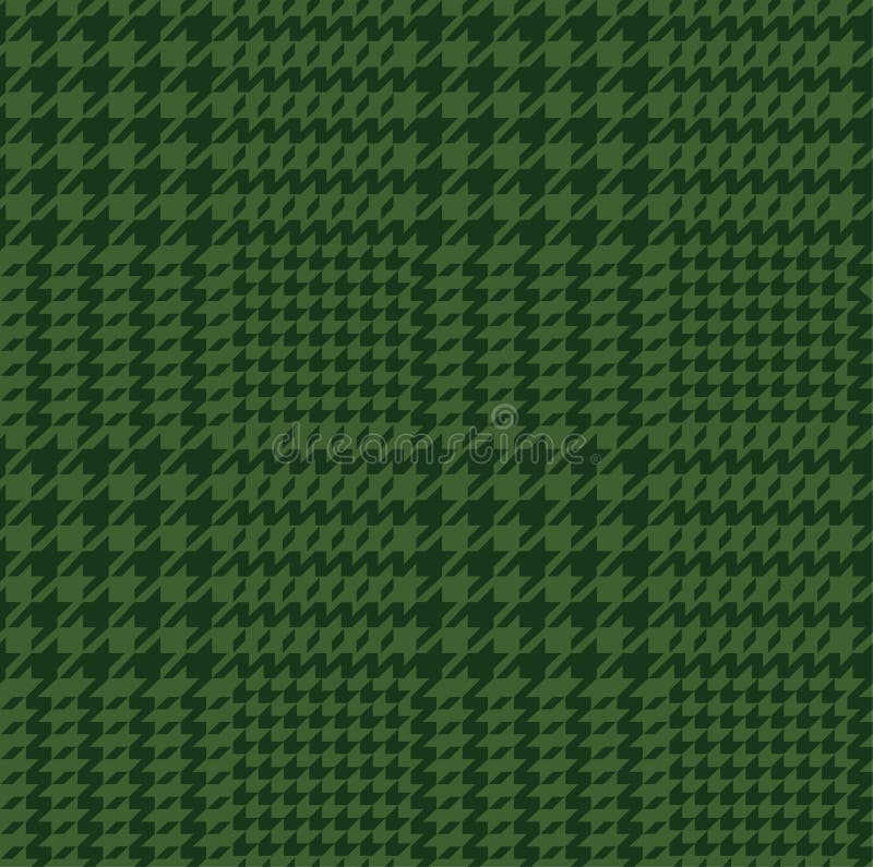 Green Houndstooth Pattern on Chevron Fabric Swatch Stock Vector ...