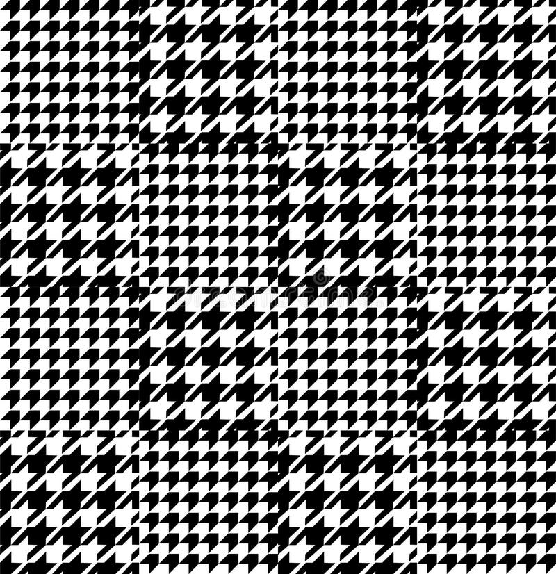 Black and White Houndstooth Pattern Patchwork Fabric Swatch Stock ...