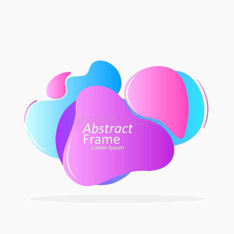 Modern Vector Illustration of a Abstract Liquid Frame Design with ...