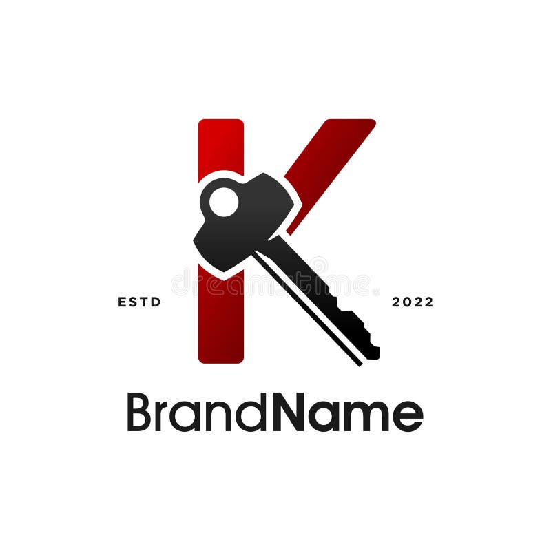 Simple Modern Initial K Key Logo Stock Vector - Illustration of finance ...
