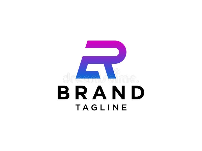Initial Letter R Business Logo. Flat Vector Logo Design Template ...