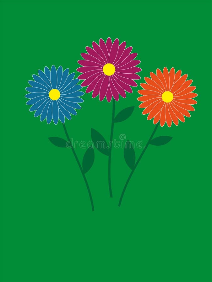 Flowers are the Most Beautiful Symbol of Spring. Stock Vector ...