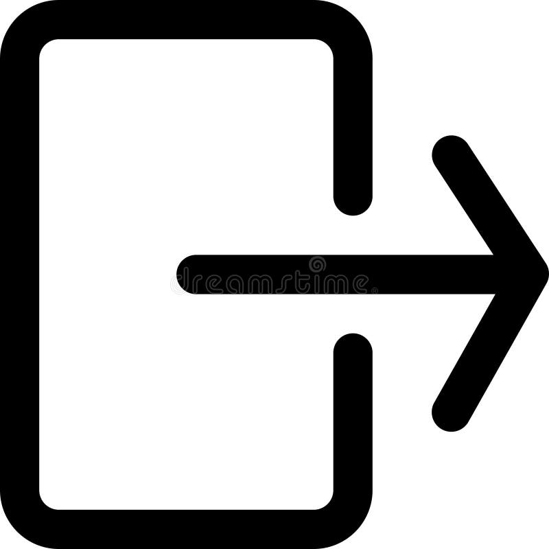 Log Out Vector Transparent Background Stock Illustration - Illustration ...