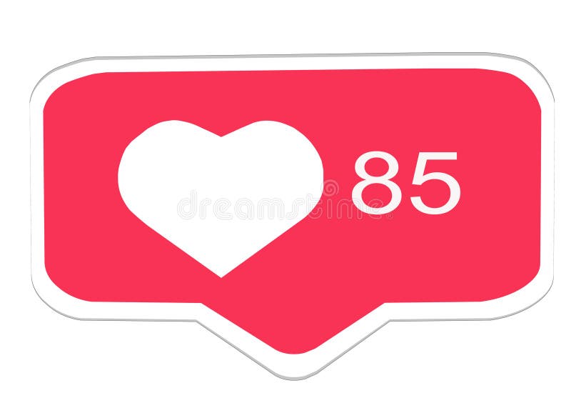 Eighty Five Loved Ized for Use Stock Illustration - Illustration of ...