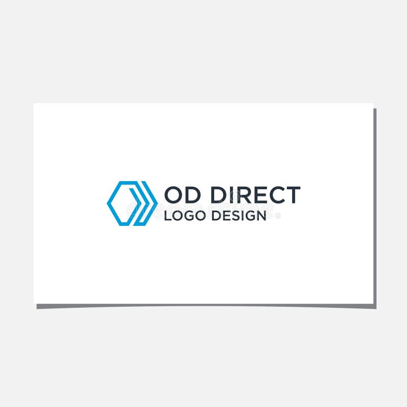 Od direct logo stock vector. Illustration of modern - 246112064