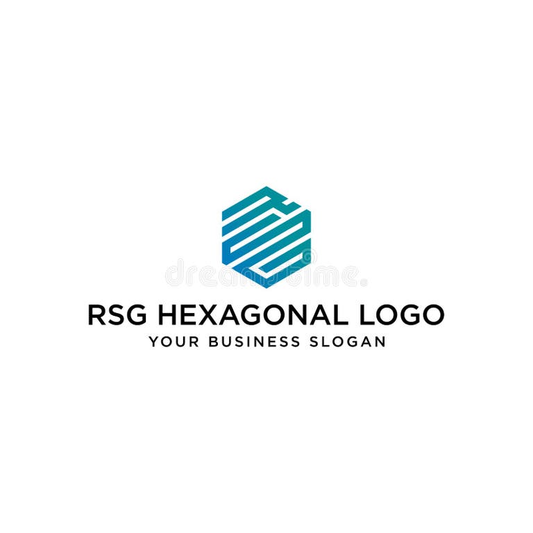 Rsg logo stock vector. Illustration of brand, hexagonal - 246126799
