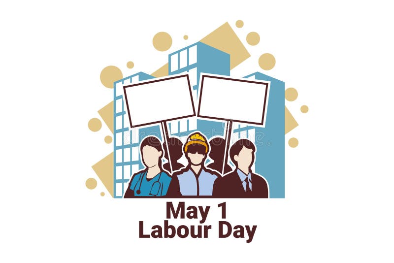 May 1, Happy Labor or Labour Day Mayday Vector Illustration. Stock ...