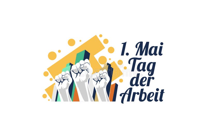 Translation: May 1, Happy Labor or Labour Day Mayday. Stock Vector ...