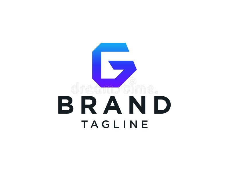 Logo Vector Initial Letter G. Flat Vector Logo Design Template Element ...