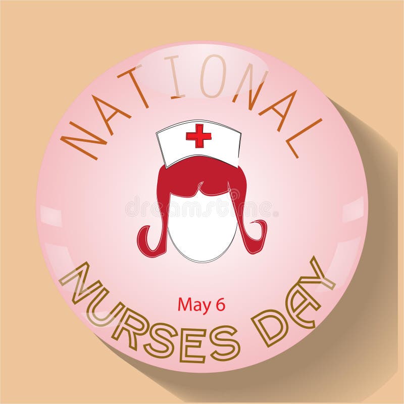 National Nurses Day Sign and Badge Vector Illustration Stock Vector ...
