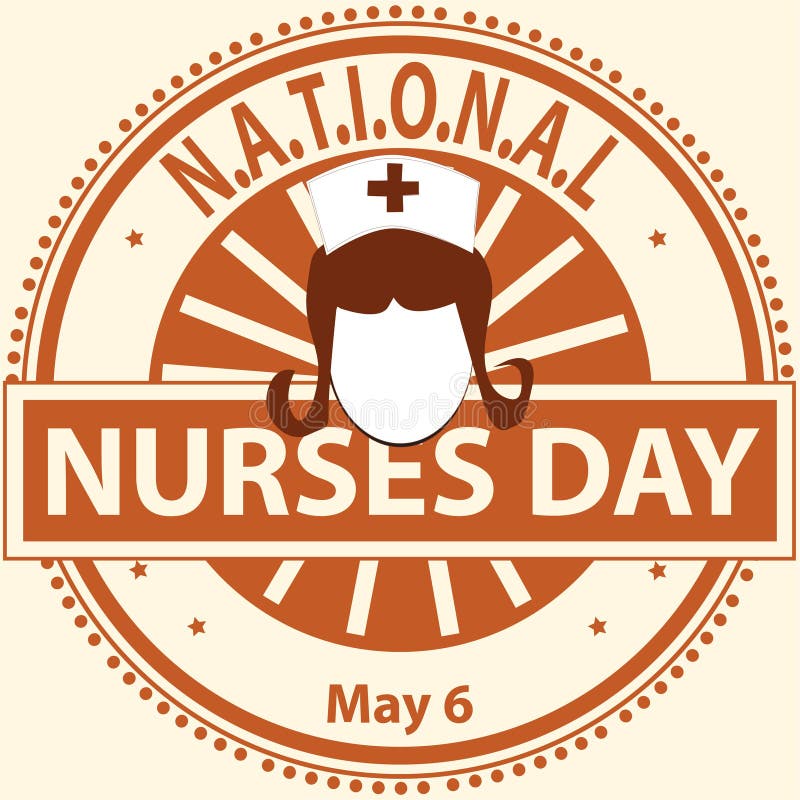 National Nurses Day Sign and Symbol Stock Vector - Illustration of ...