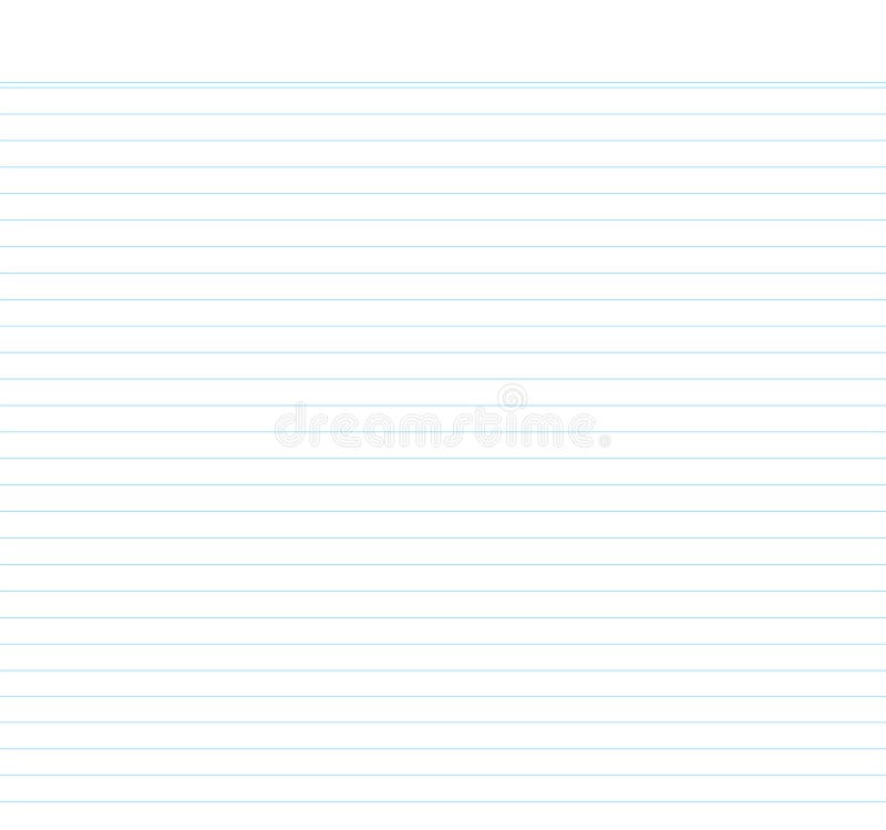 Blank Notebook Paper Sheet with Lines Vector Illustration Stock Vector ...