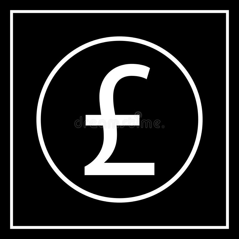 Pound Coin sign symbol stock vector. Illustration of banking - 246761494