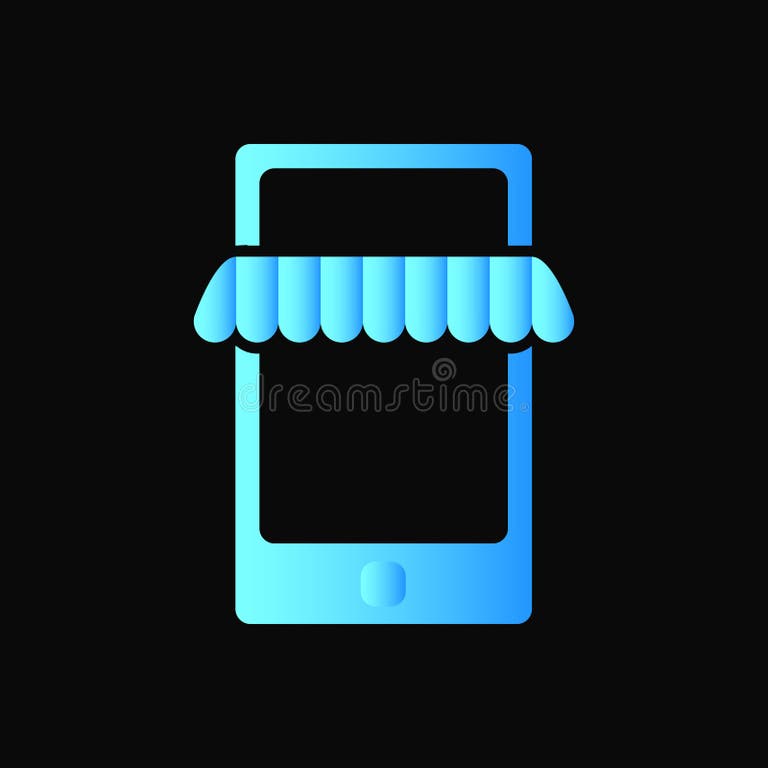 Smartphone Store Logo Concept. Gradient and Modern Logotype Stock ...