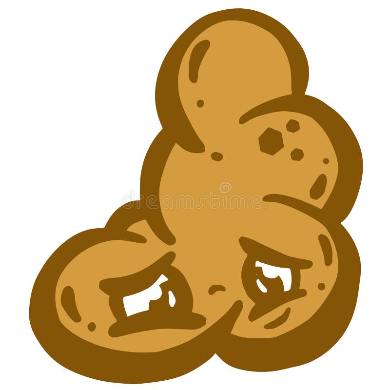 Cartoon Human or Dog Poop Poo Character Illustration Vector Stock ...