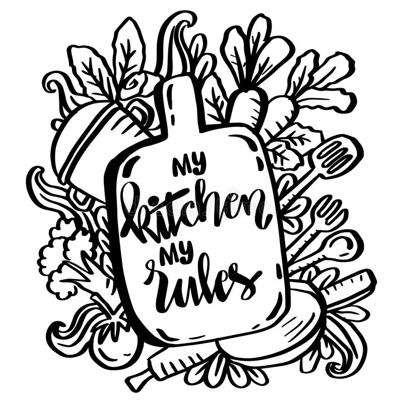 Kitchen Rules Poster Stock Illustrations – 237 Kitchen Rules Poster ...