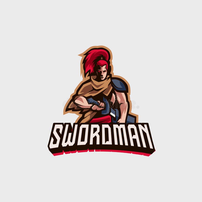 Warrior Knight Mascot, Colorful Logo, Sticker, Emblem of the Knight in ...