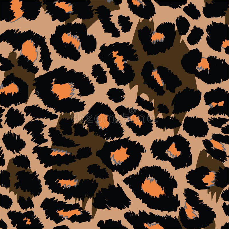 Leopard Print. Abstract Vector Seamless Pattern Stock Vector ...