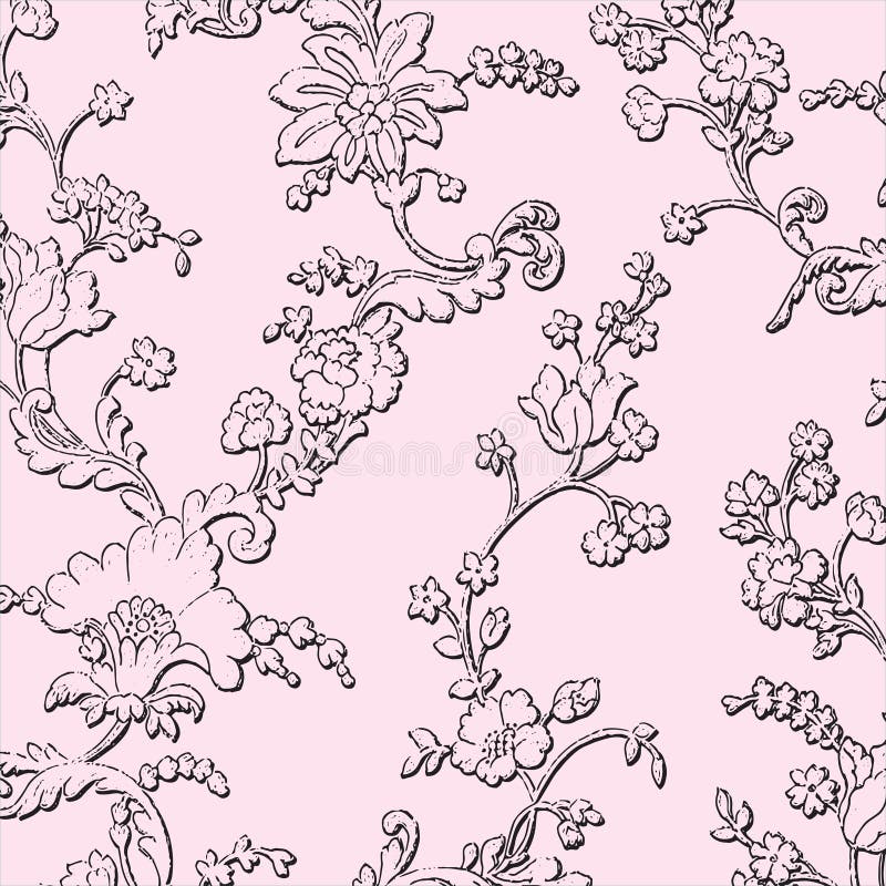 Lace Background, Ornamental Flowers. Vector Texture Design Stock Vector ...