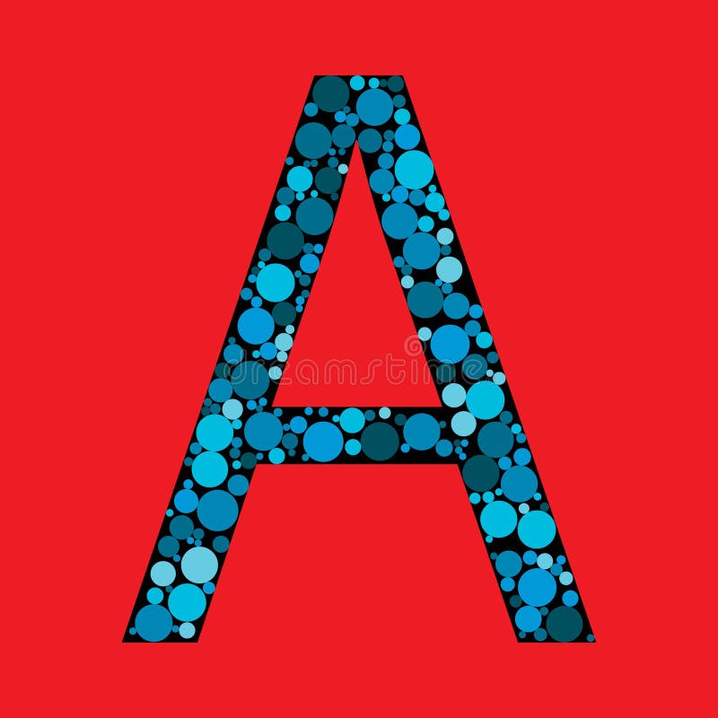 Capital Letter a. Vector Abstract Alphabet Design Stock Vector ...