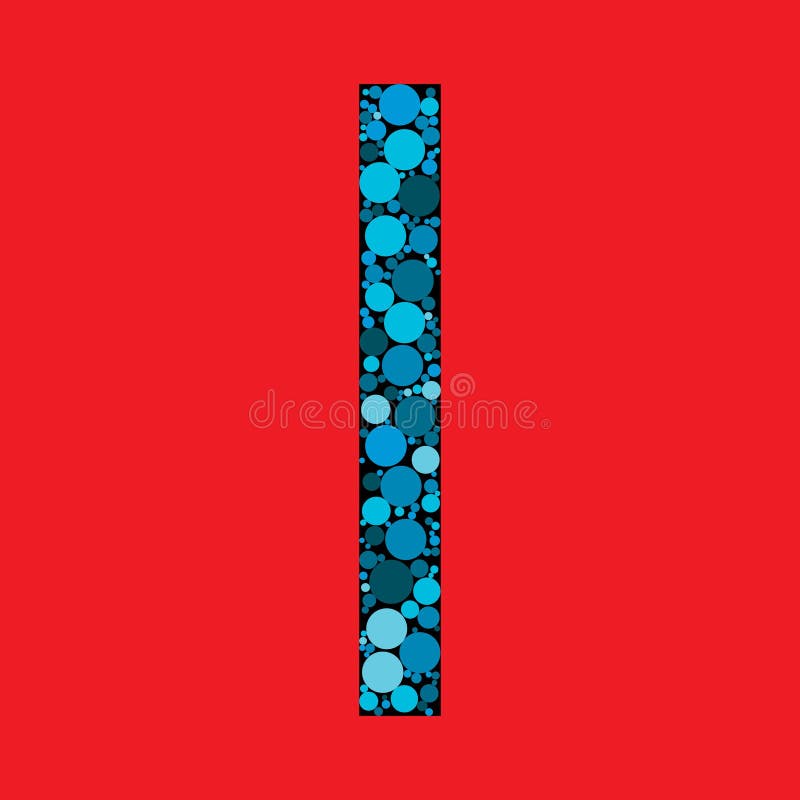 Capital Letter I. Vector Abstract Alphabet Design Stock Vector ...